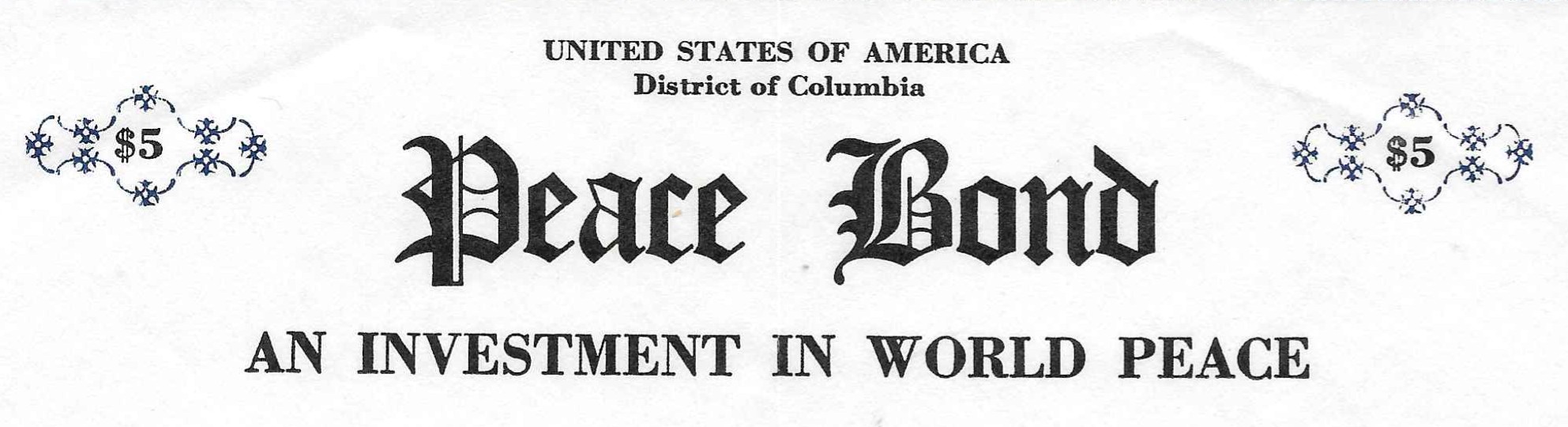 Investing in World Peace – Numismatic Notebook